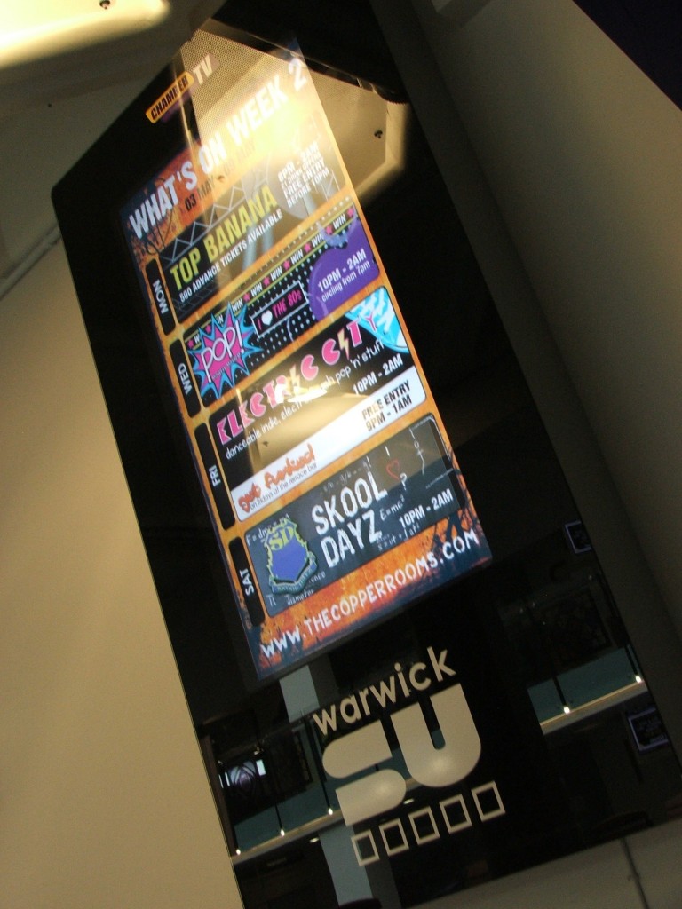 Sheffield student union uses digital signage | Digital Signage